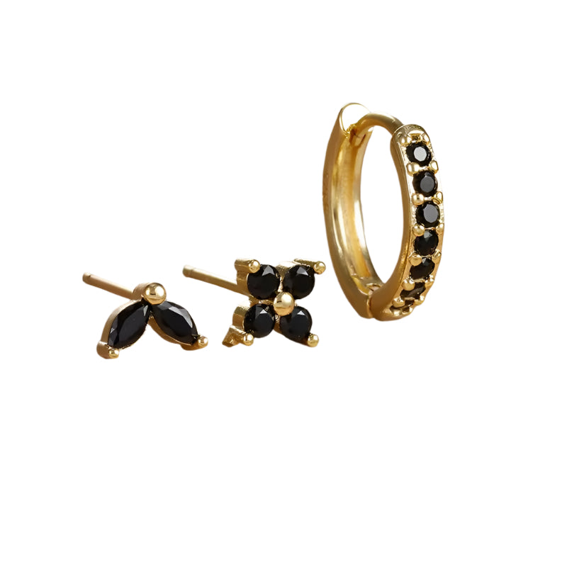 Cubic Huggie and Stud Set – DASH