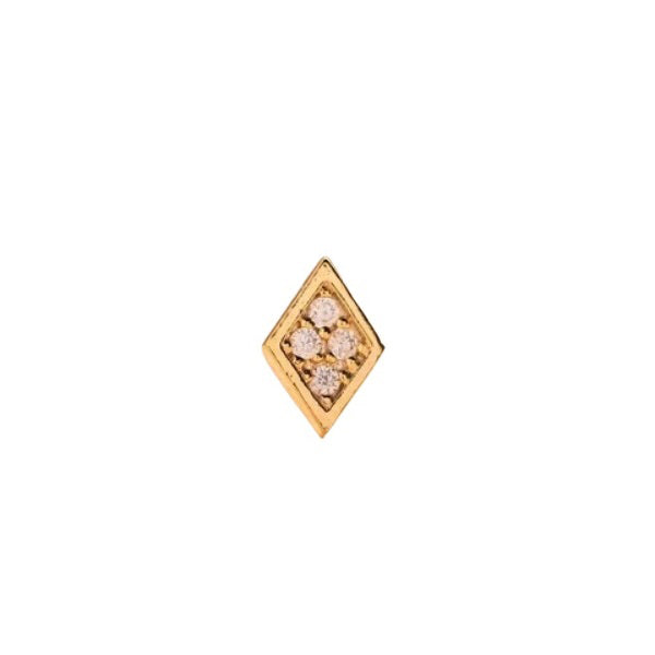 Rhombus Studs (Ball Close) – DASH