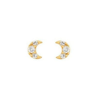 Cubic Moon Studs – DASH