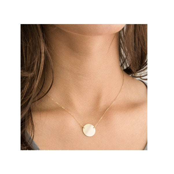 Round Disc Pendant Necklace – DASH