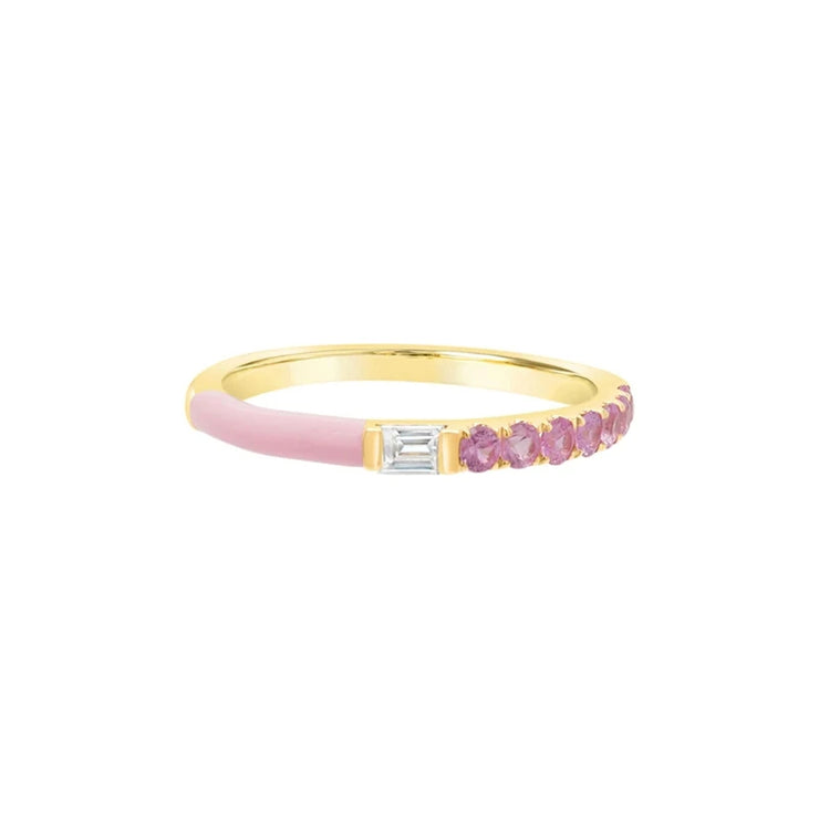 Enamel and Cubics Ring – DASH